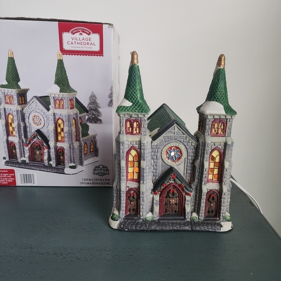 Holiday Time | Holiday | Holiday Time Vintage Victorian Lighted Village Cathedral Christmas ...